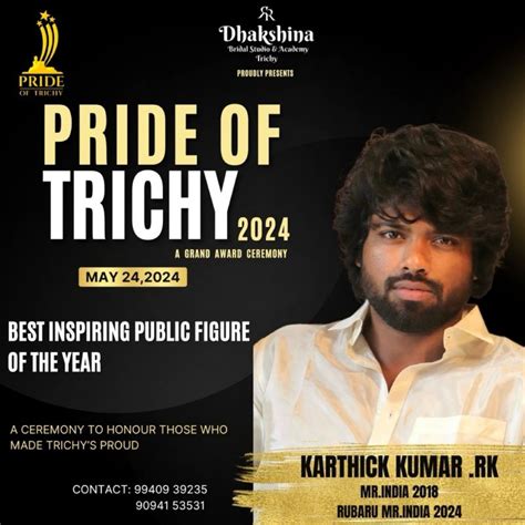 Karthick Kumar Rk On Linkedin Award Trichy Success
