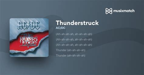 Acdc Thunderstruck Lyrics Translation In French Musixmatch