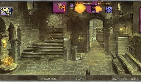 Krea Ai First Person Dungeon Crawler With Ui 2dcg P