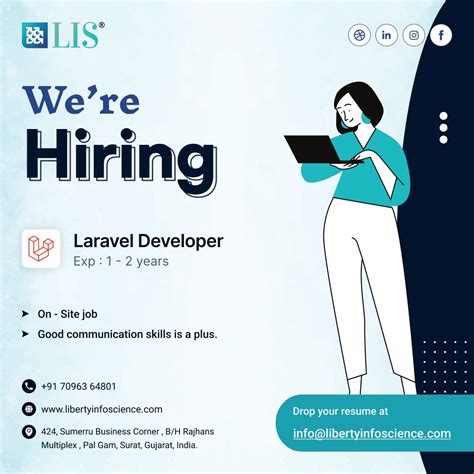 Hiring Laraveldeveloper Php Jobopening Joinourteam Lis
