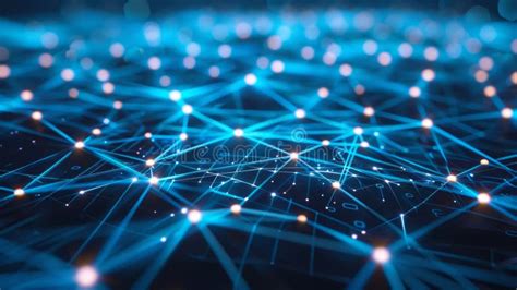 Abstract Network Connection Digital Data Flow Background Stock Illustration Illustration Of