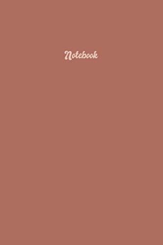 Notebook Minimalistic Nude Notebook Classic Ruled Writing Journal 120 Pages 6x9 Inches