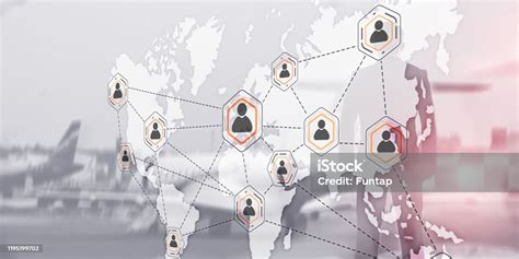 지도에 연결된 사람 3d 아이콘과 소셜 네트워크 프레젠테이션 배경입니다 아웃소싱에 대한 스톡 사진 및 기타 이미지 아웃소싱
