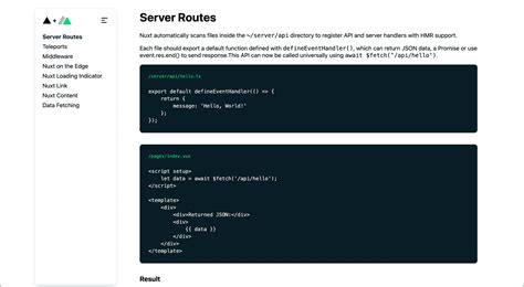 nuxt starter templates and themes vercel