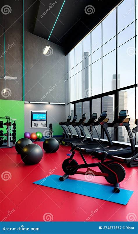 Gym Room Illustration Artificial Intelligence Artwork Generated Stock Illustration