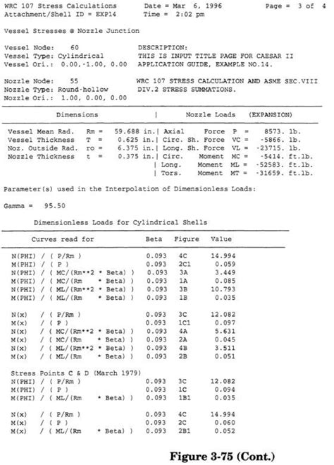 3422 Running A Sample Wrc 107 Calculation In Caesar Ii