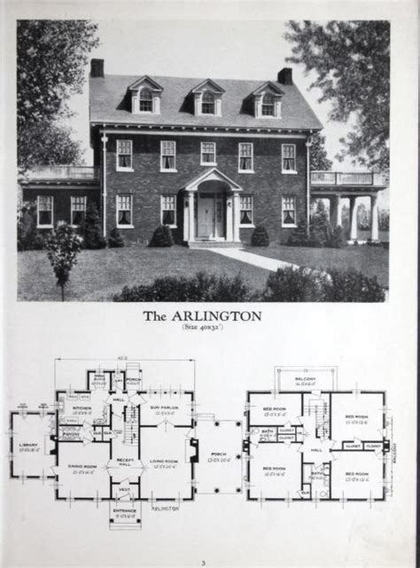 1920s Colonial House Floor Plans Best Homes Of The 1920s Dover