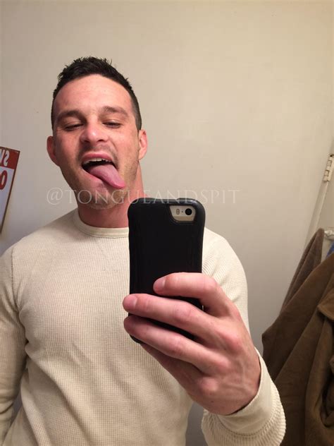 Cody Lakeview Sticking Out His Long Tongue By Tongueandspit On Deviantart