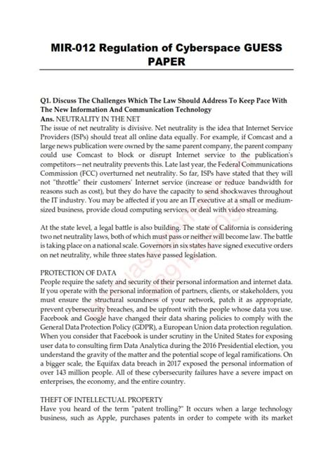 Ignou Mir 012 Guess Paper Solved English Medium Ignou Solved