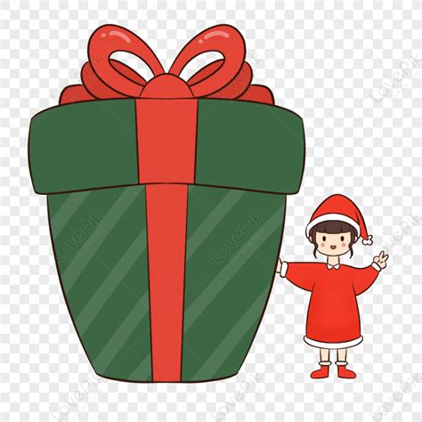 크리스마스 일러스트 선물 한국 만화 한국 바람 삽화 Png 일러스트 무료 다운로드 Lovepik
