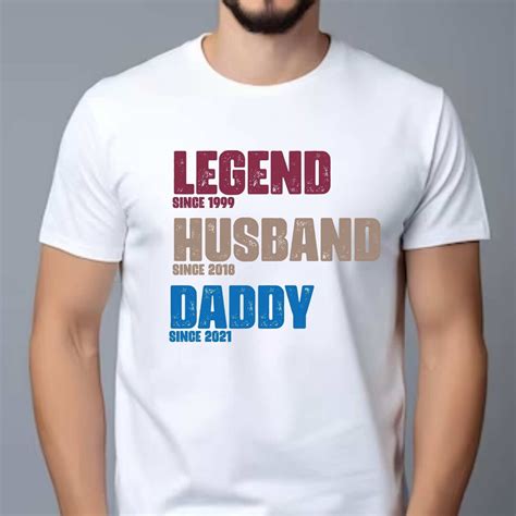 Legend Husband Dad Papa Shirt Personalized Shirt T For Dad Legend
