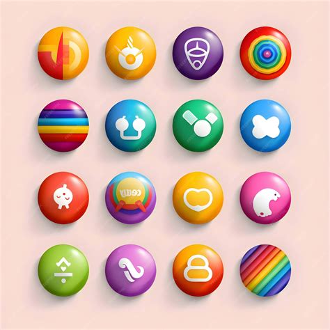 Premium Vector Set Of Colorful Icons On Isolated White Background