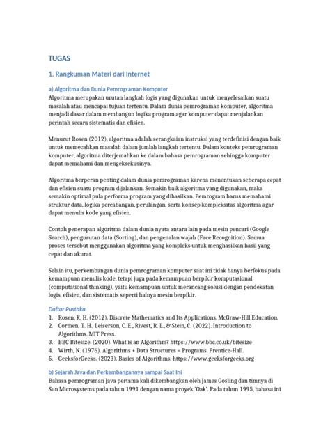 Tugas Algoritma Java Ut Pdf