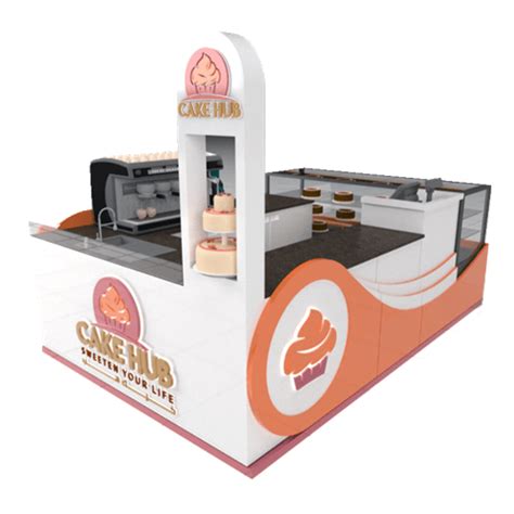 Sweet Cake Kiosk Elegant Design Cake Retail Kioks For Sale Mall Kiosk