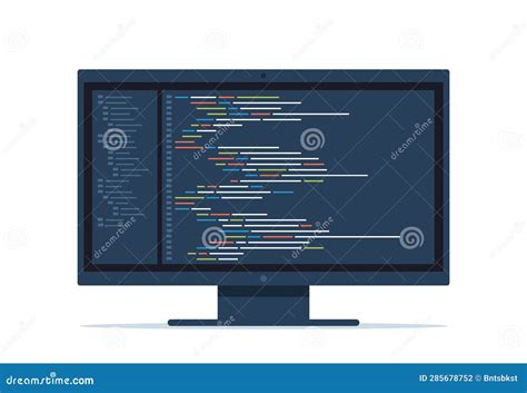 computer software coding vector concept programming coding script java