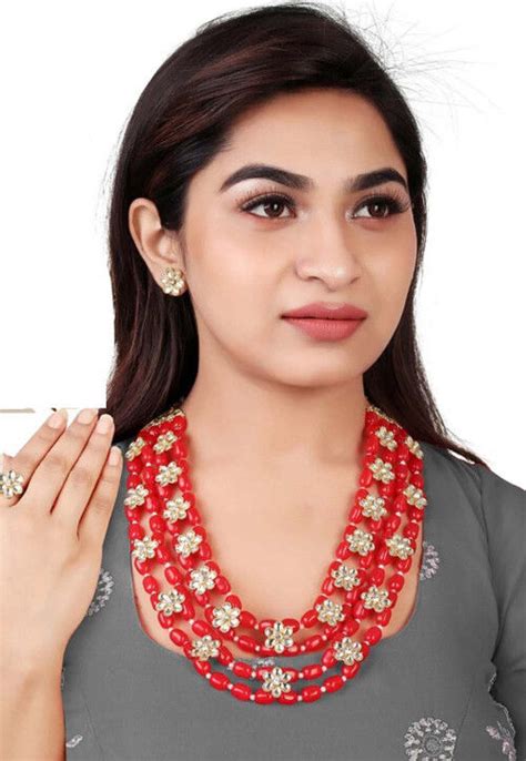 Beaded Layered Necklace Set Jvd2187