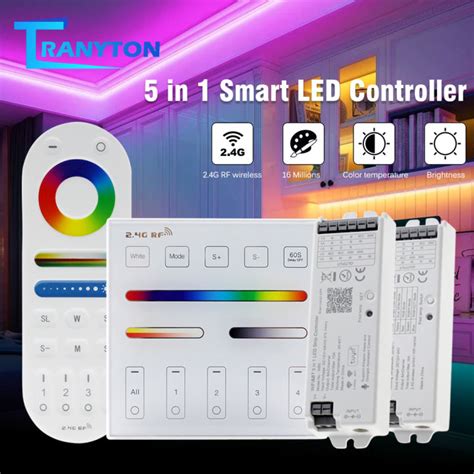 2 4g 5 In 1 Led Controller Tuya Wifi Dimmer Cct Rgb Rgbw Rgb Cct Led
