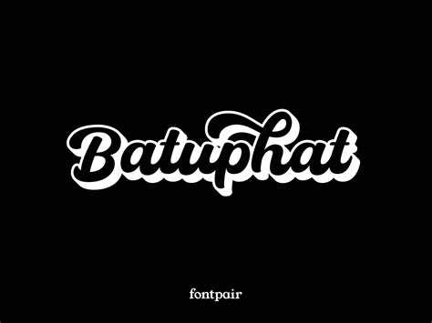 Batuphat Script Free Handwriting Font Fontpair