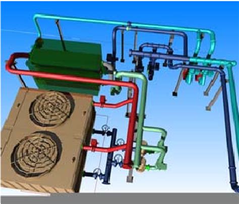 Typical 3d Drawing Of A Distribution Network Download Scientific Diagram