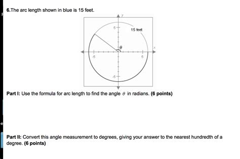 Solved Im Not To Sure How To Find Angle Theta In Radians Chegg Com