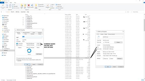 Windows Size On Disk Smaller Than File Size But Hd Getting Full Based On File Size Super User
