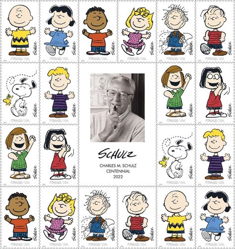 Forever Stamps Charlie Brown And Snoopy Peanuts By Schulz