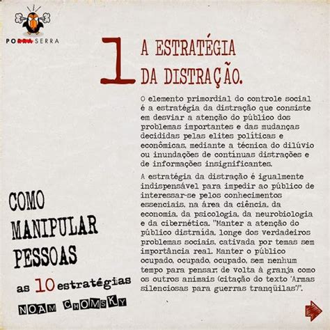 Consciência Nacional As 10 Estratégias De Manipulação De Massas De