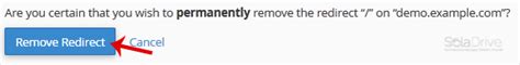 How To Remove A Domain Redirect In Cpanel Knowledgebase Soladrive
