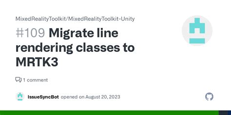 Migrate Line Rendering Classes To MRTK Issue MixedRealityToolkit MixedRealityToolkit
