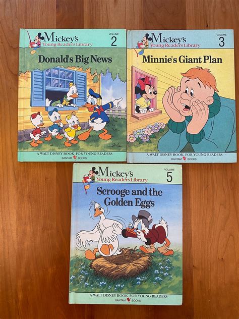 Mickeys Young Readers Library Assorted Titles 1990s Etsy