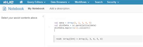 In The Following Example We Added A Scala Snippet And Ran It In The Notebook In The Following Example We Added A Scala Snippet And Ran It In The Notebook