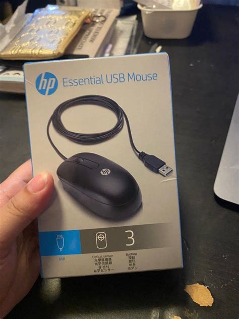 Hp Essential Usb Mouse Computers And Tech Parts And Accessories Mouse And Mousepads On Carousell