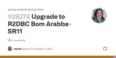 upgrade to r2dbc bom arabba sr11 · issue 28274 · spring projects