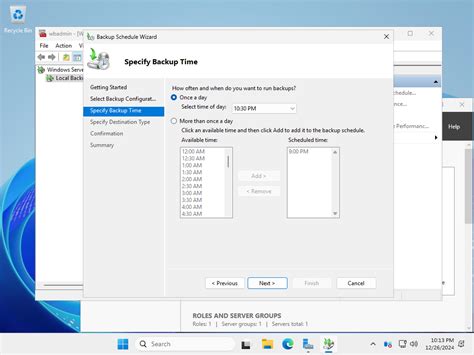 Windows Server 2025 Backup Set Scheduled Backup Server World