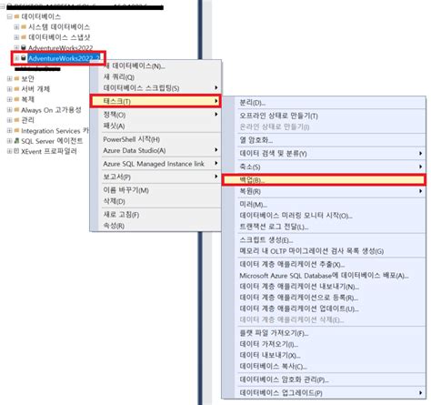 Ms Sql Db를 다른 Db명으로 복원