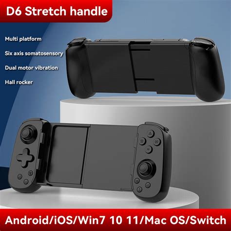 D6 Wireless Stretching Extendable Gaming Controller Joystick Pad For Phone Gamepad Joystick