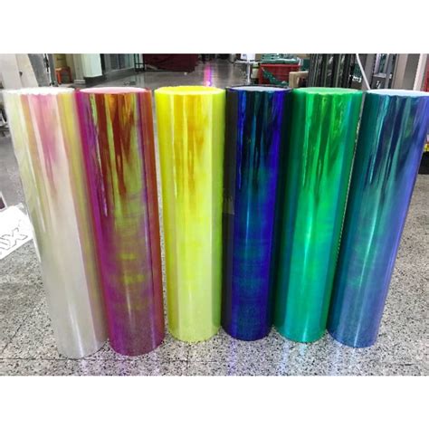 สติ๊กเกอร์สีใสแบบรุ้ง ใช้ติดไฟหน้ารถ Sticker ติดรถ แต่งรถ ใส ไฟส่องได้ โปร่งแสง แสงผ่านได้ แสง