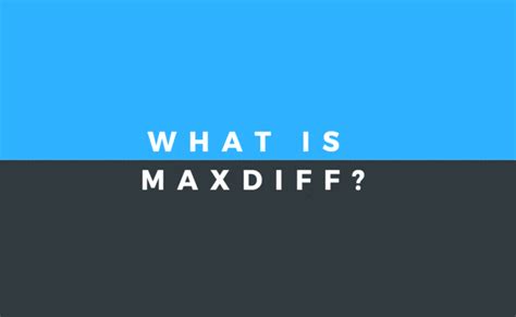 What Is Maxdiff Displayr
