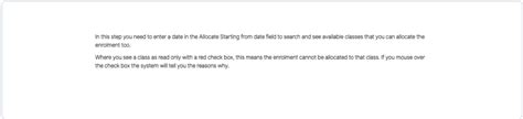 Class Allocation Old Site Teams Help Site