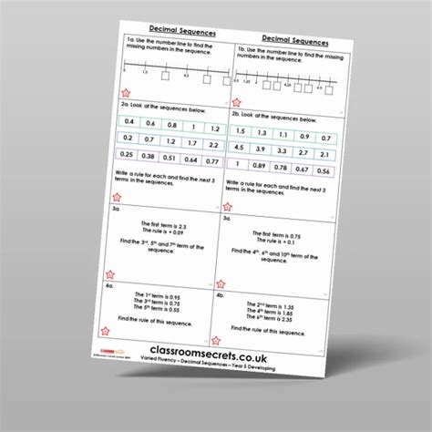 Year 5 Decimal Sequences Varied Fluency Resource Classroom Secrets Year 5 Decimal Sequences Varied Fluency Resource Classroom Secrets
