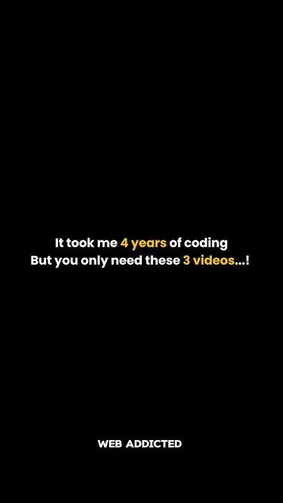 3 Videos That Transformed My Coding Journeycoding Youtube