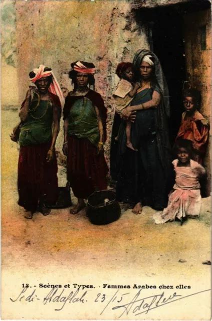 Cpa Ak Tunisia Scenes Et Types Femmes Arabes Chez Elles Eur Picclick Fr