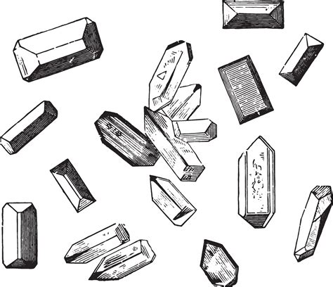 Forms Of Crystals Of The Magnesium Ammonium Phosphate Vintage