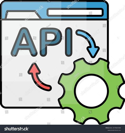 api integration concept web service access stock vector royalty free