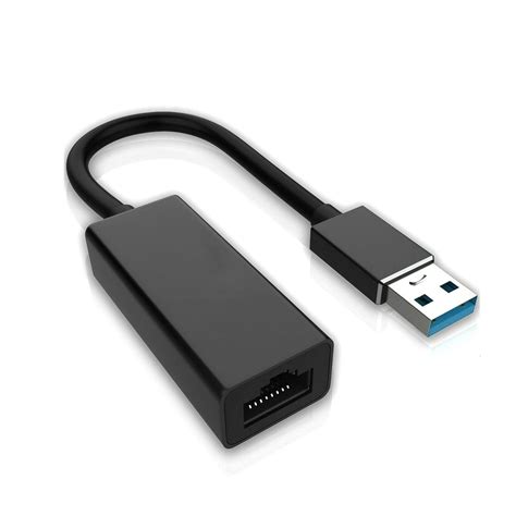 Сетевой адаптер Usb 3 0 Gigabit Ethernet Lan Rj45 1000 Мбит с черный купить с доставкой по