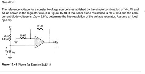 solved the reference voltage for a constant voltage source