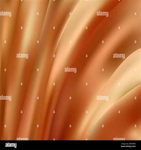 Texture Blurred Curve Style Of Abstract Luxury Fabric Wrinkled Bed Linen And Orange Shadows