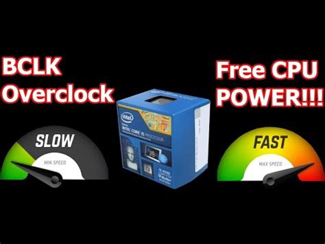 Bclk Overclocking Unlock Free Performance From Non K Intel Cpu Youtube