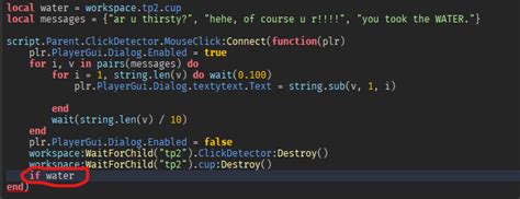 hello im a new scripter and i want to know how to make it so if water