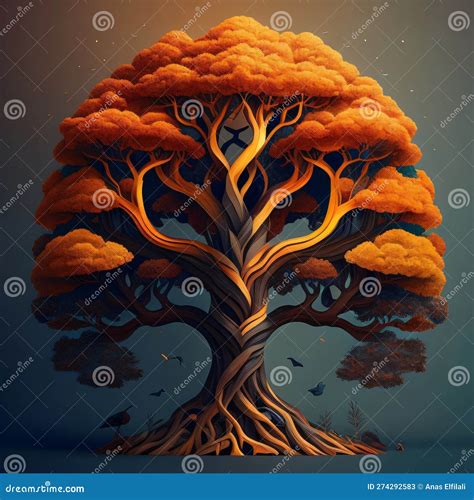 Web Tree Stock Illustration Illustration Of Light Lines 274292583